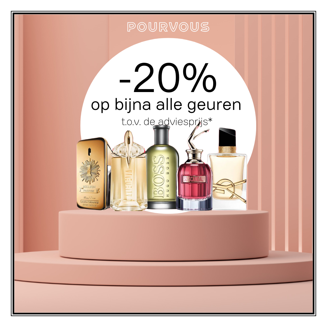 20% korting op bijna alle geuren - Parfumerie Winnubst